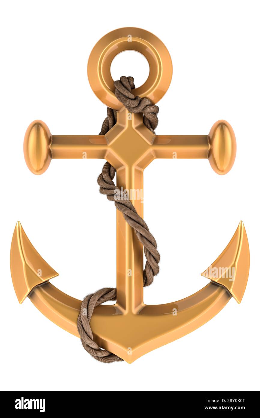 Gold Anchor Clip Art
