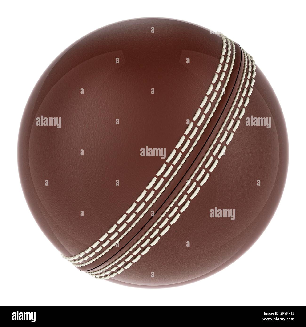 Cricket ball, 3D rendering isolated on white background Stock Photo - Alamy