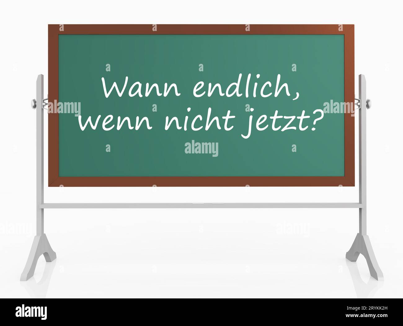Chalkboard with German motivational slogan Stock Photo - Alamy