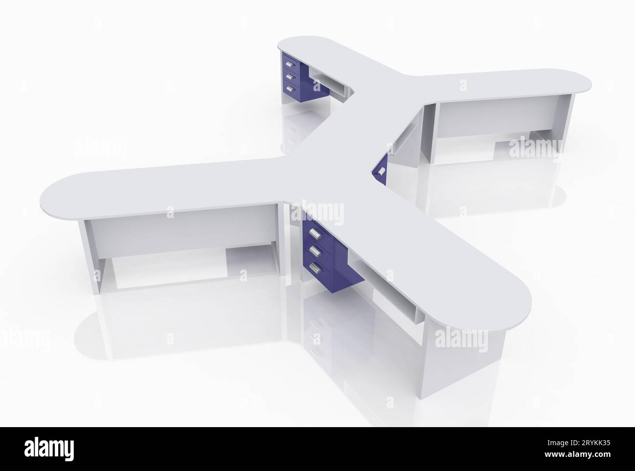 Group workstation Cut Out Stock Images & Pictures - Alamy