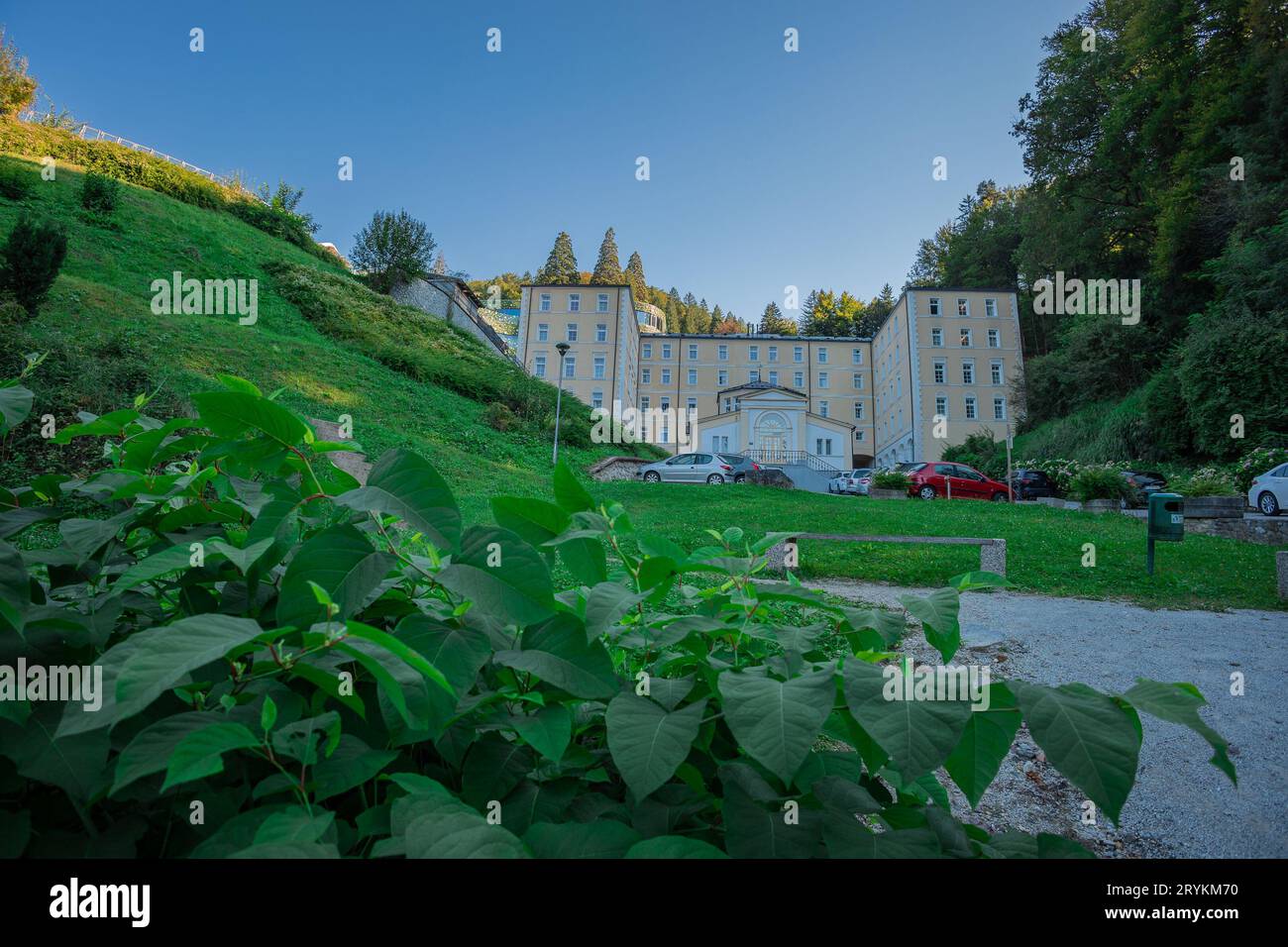 Outside view of rimske terme resort, close to Rimske toplice village in ...