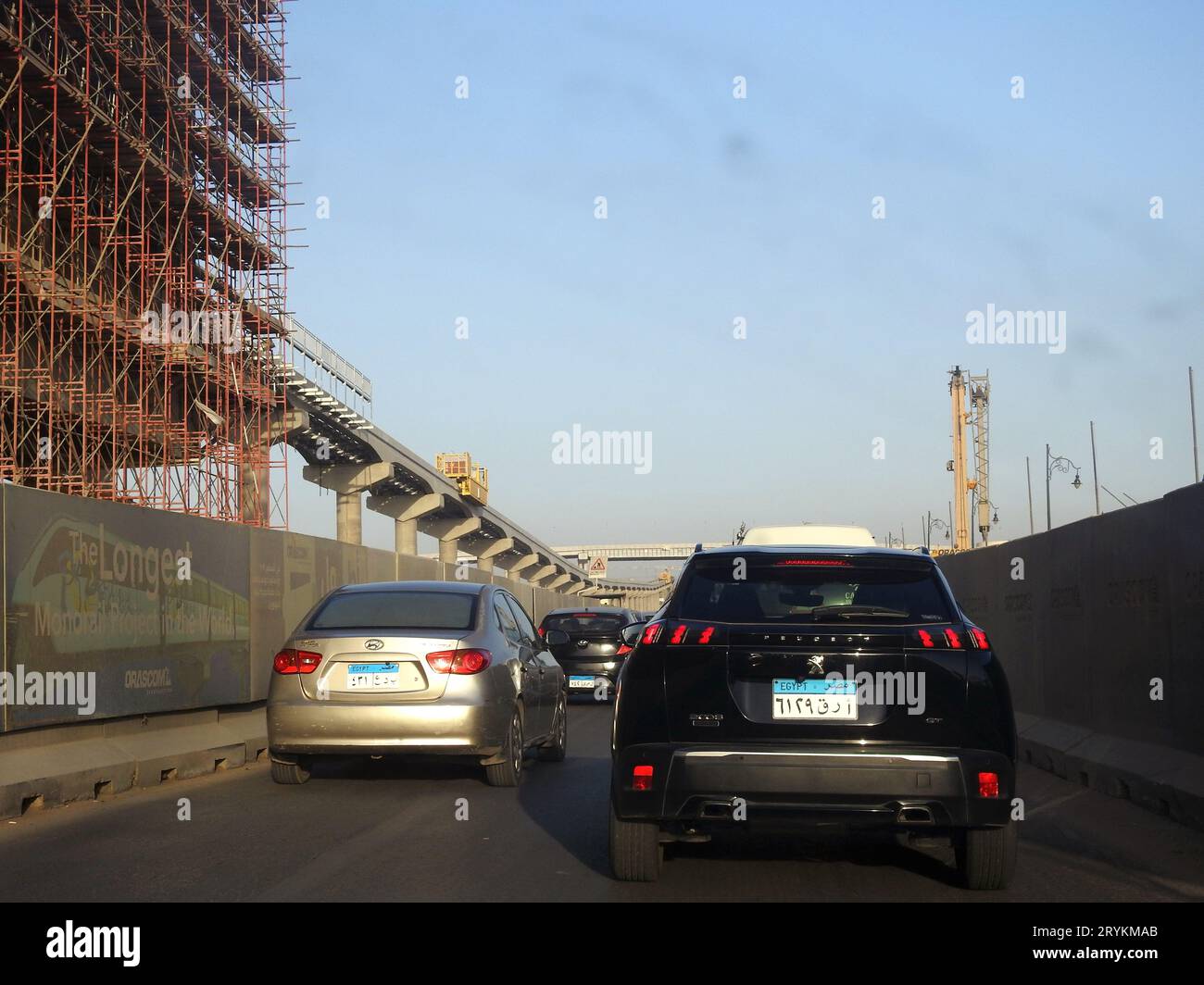Cairo, Egypt, August 30 2023: Construction site of Cairo Egyptian ...