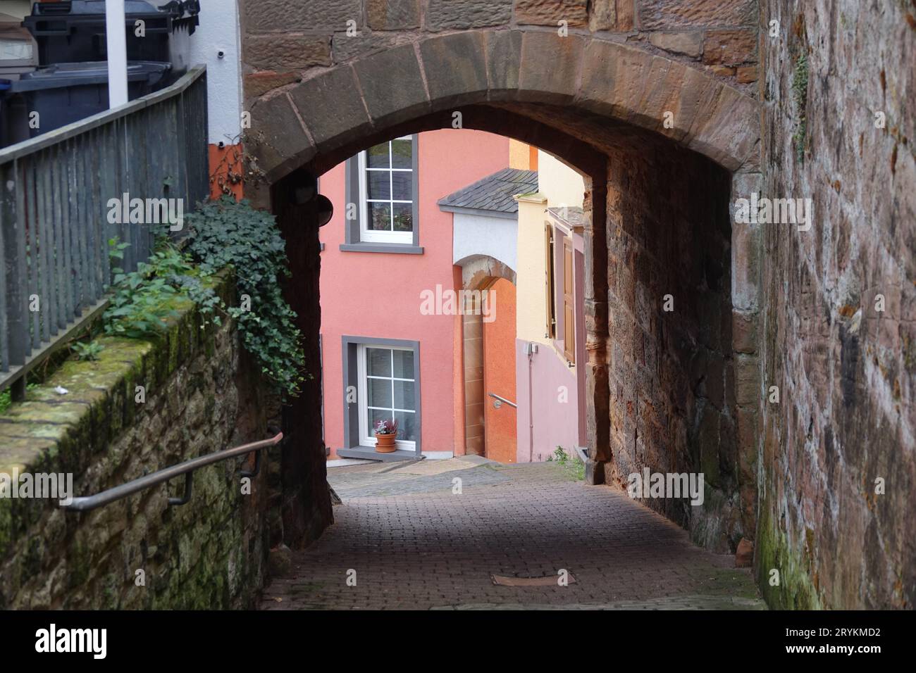 Torbogen in Saarburg Stock Photo - Alamy
