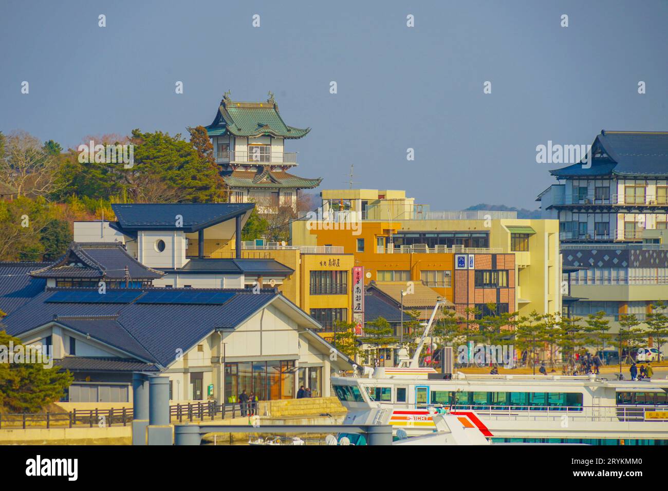 The cityscape of Matsushima (three views in Japan Stock Photo - Alamy