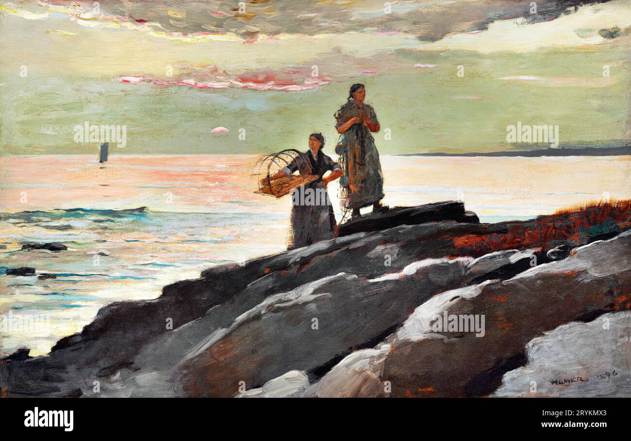 Saco Bay by Winslow Homer Stock Photo - Alamy