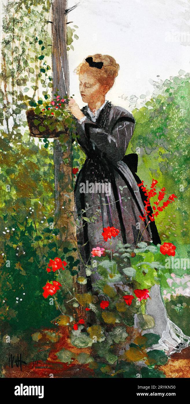 Summer by Winslow Homer Stock Photo - Alamy