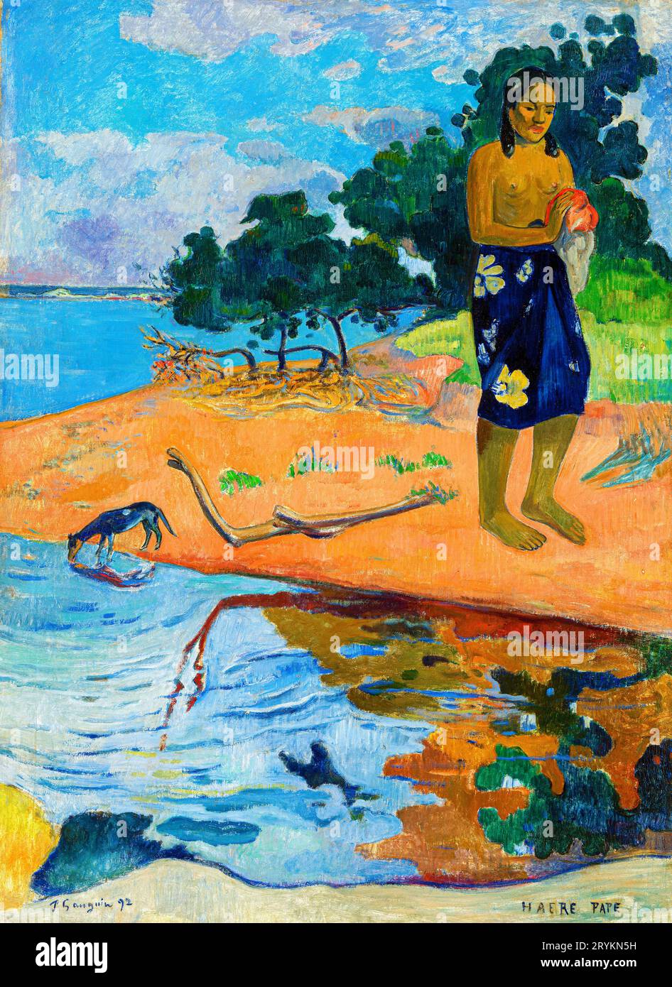 Haere Pape by Paul Gauguin Stock Photo - Alamy
