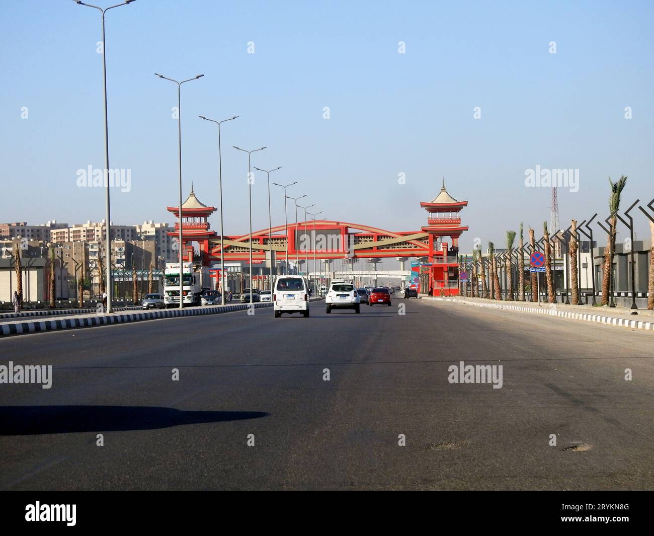 Cairo, Egypt, September 10 2023: Shinzo Abe axis patrol highway in ...