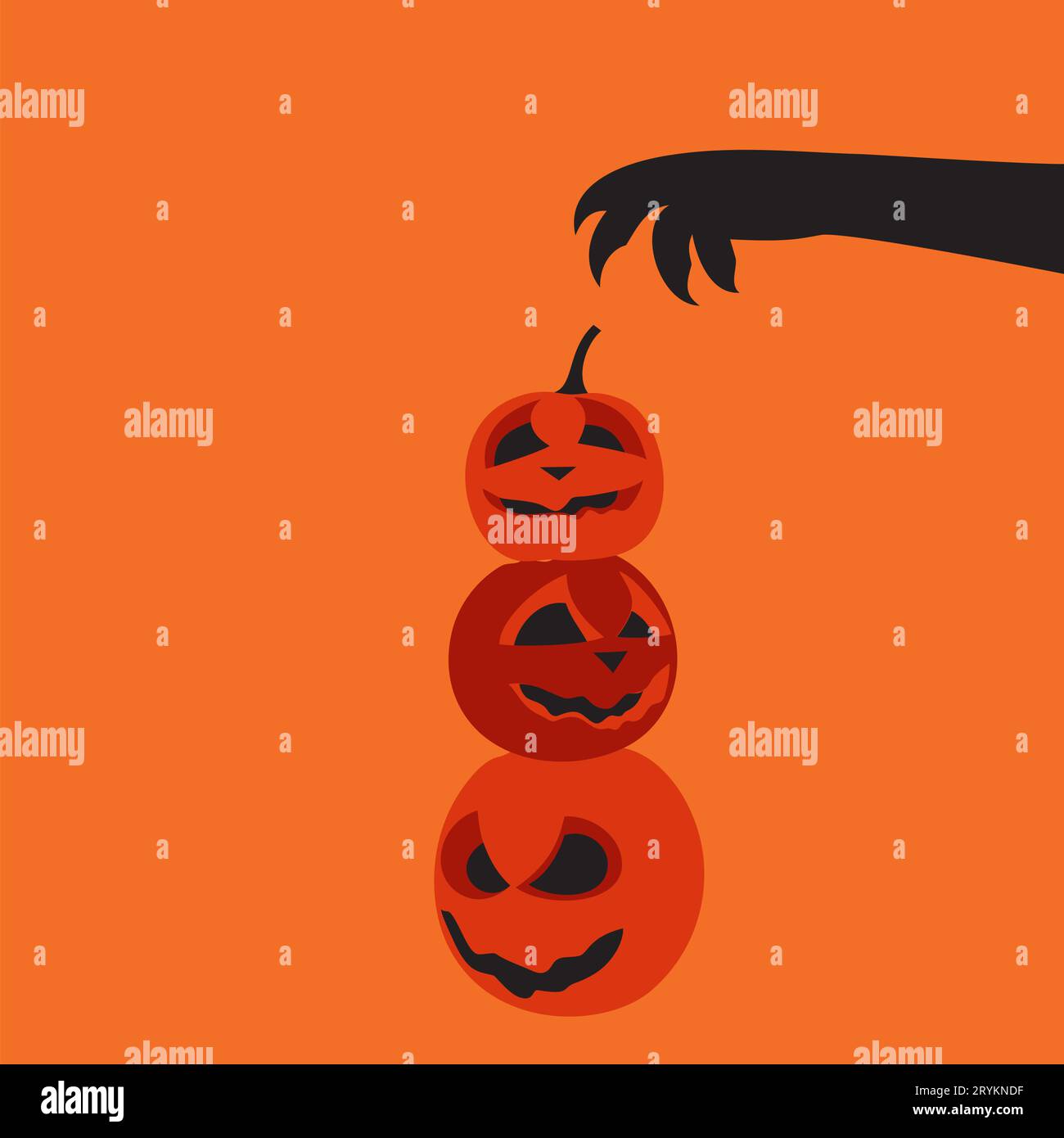 Pyramid pumpkins Stock Vector Images - Alamy
