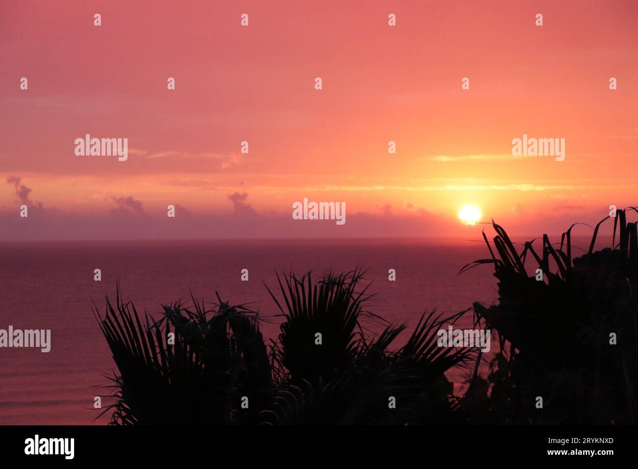 nice susnet landscape on sea Stock Photo - Alamy