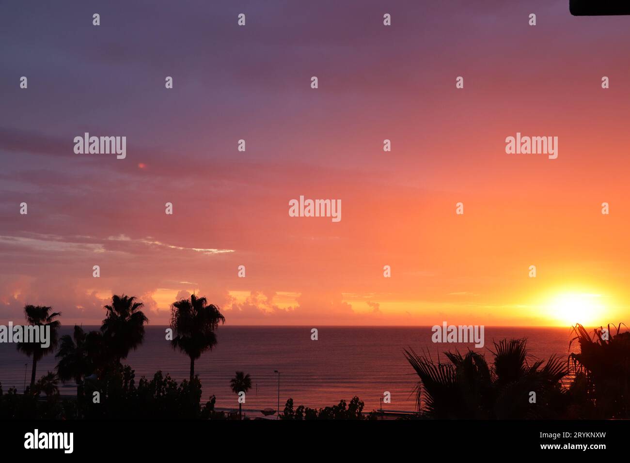 nice susnet landscape on sea Stock Photo - Alamy