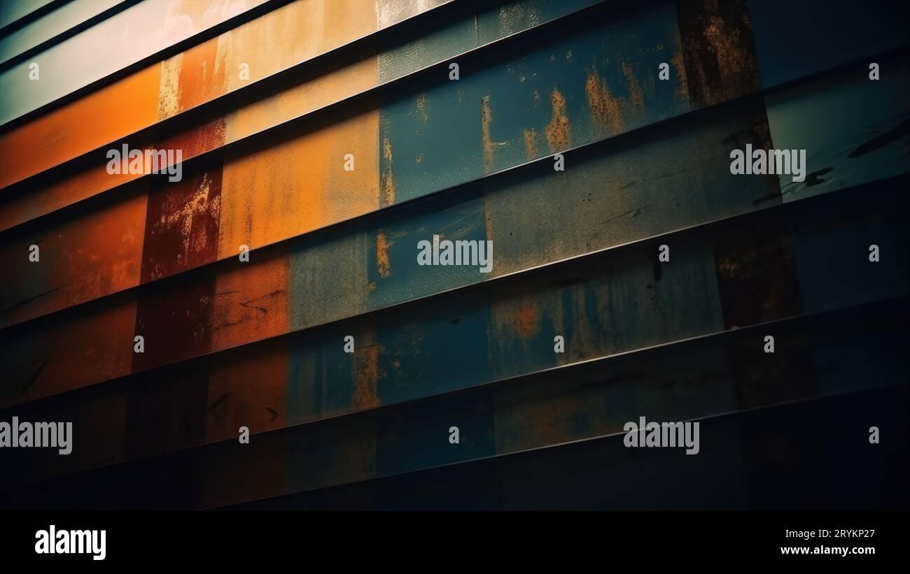 Grunge black metal wall hi-res stock photography and images - Alamy
