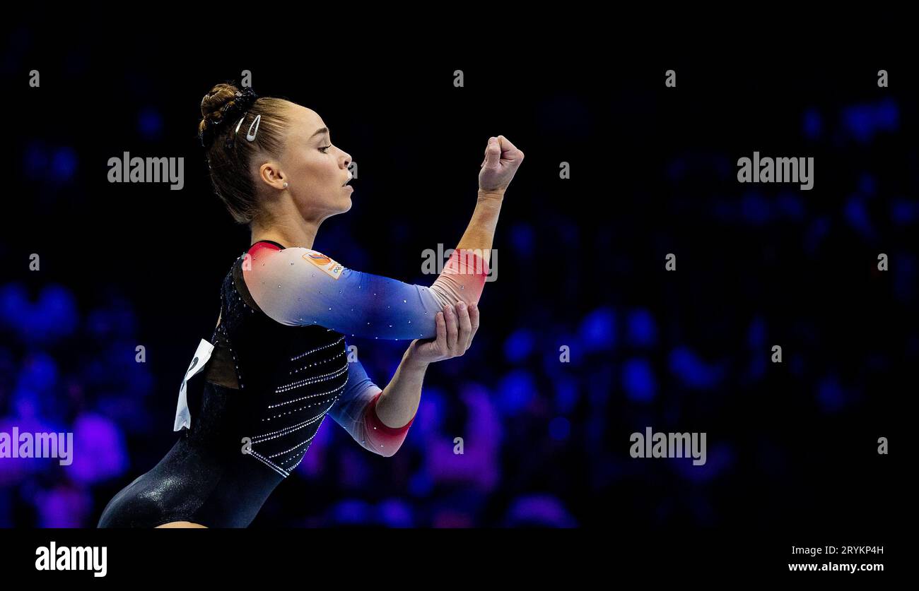 ANTWERP - Eythora Thorsdottir in action during the qualifications for ...