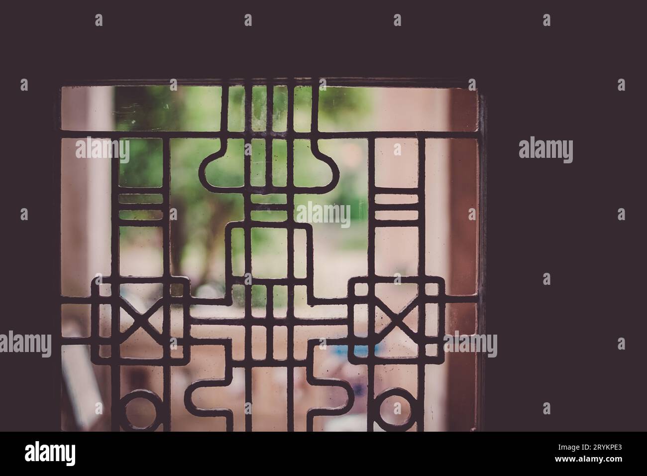 Retro Western Architecture window Stock Photo - Alamy