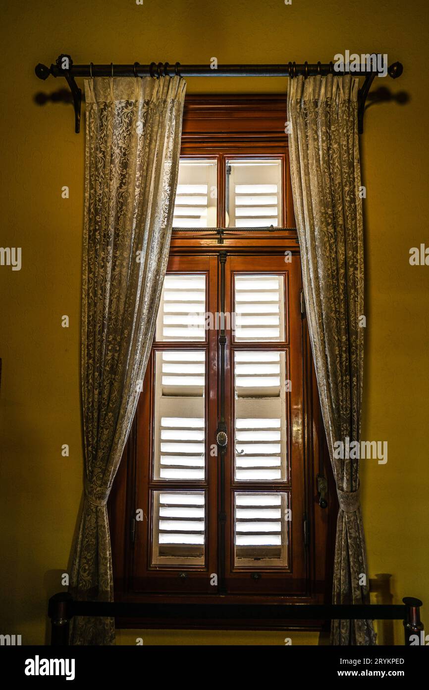 The window of the mansion Stock Photo - Alamy