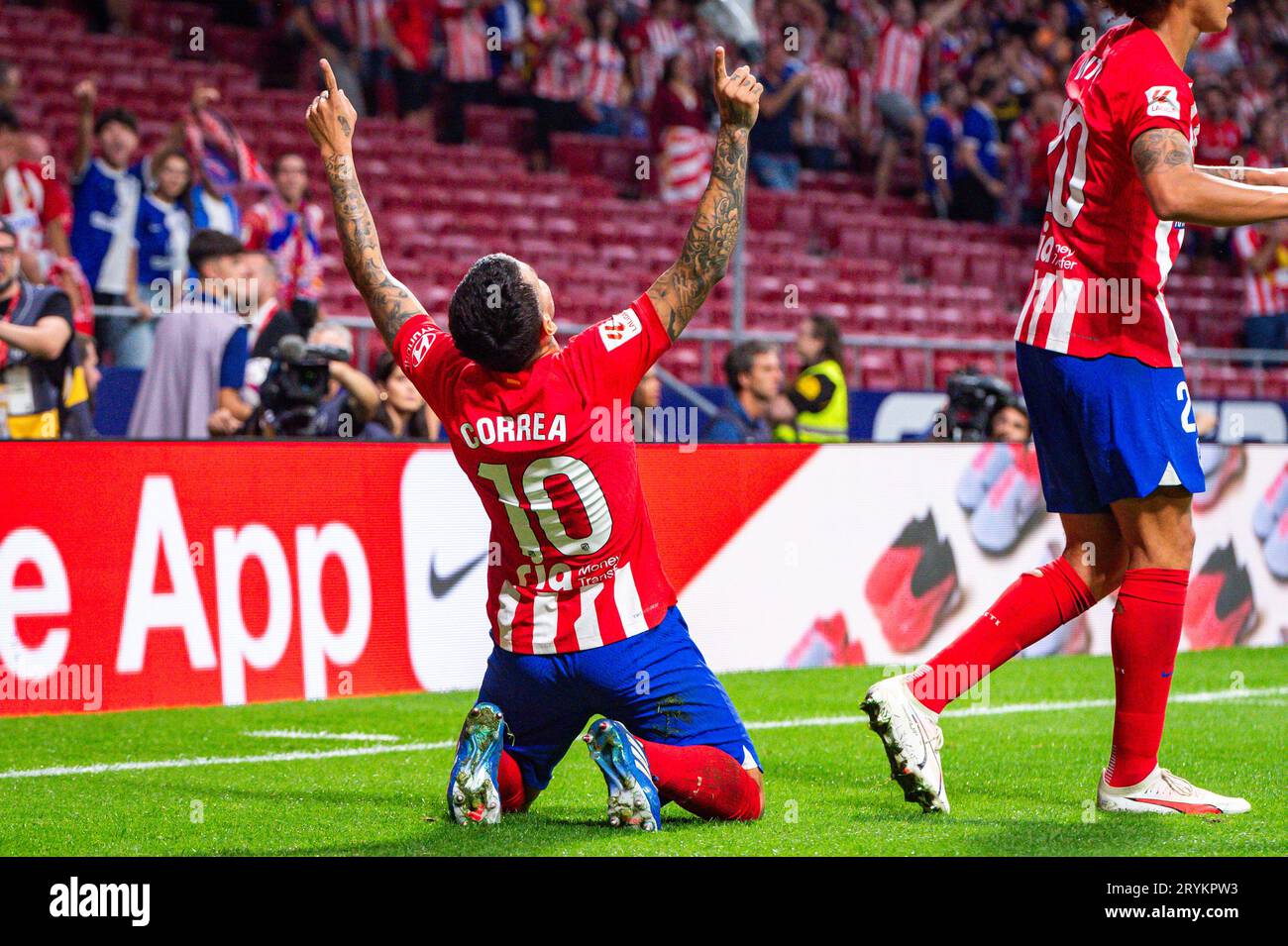 Madrid, Madrid, Spain. 1st Oct, 2023. Angel Correa (Atletico Madrid ...
