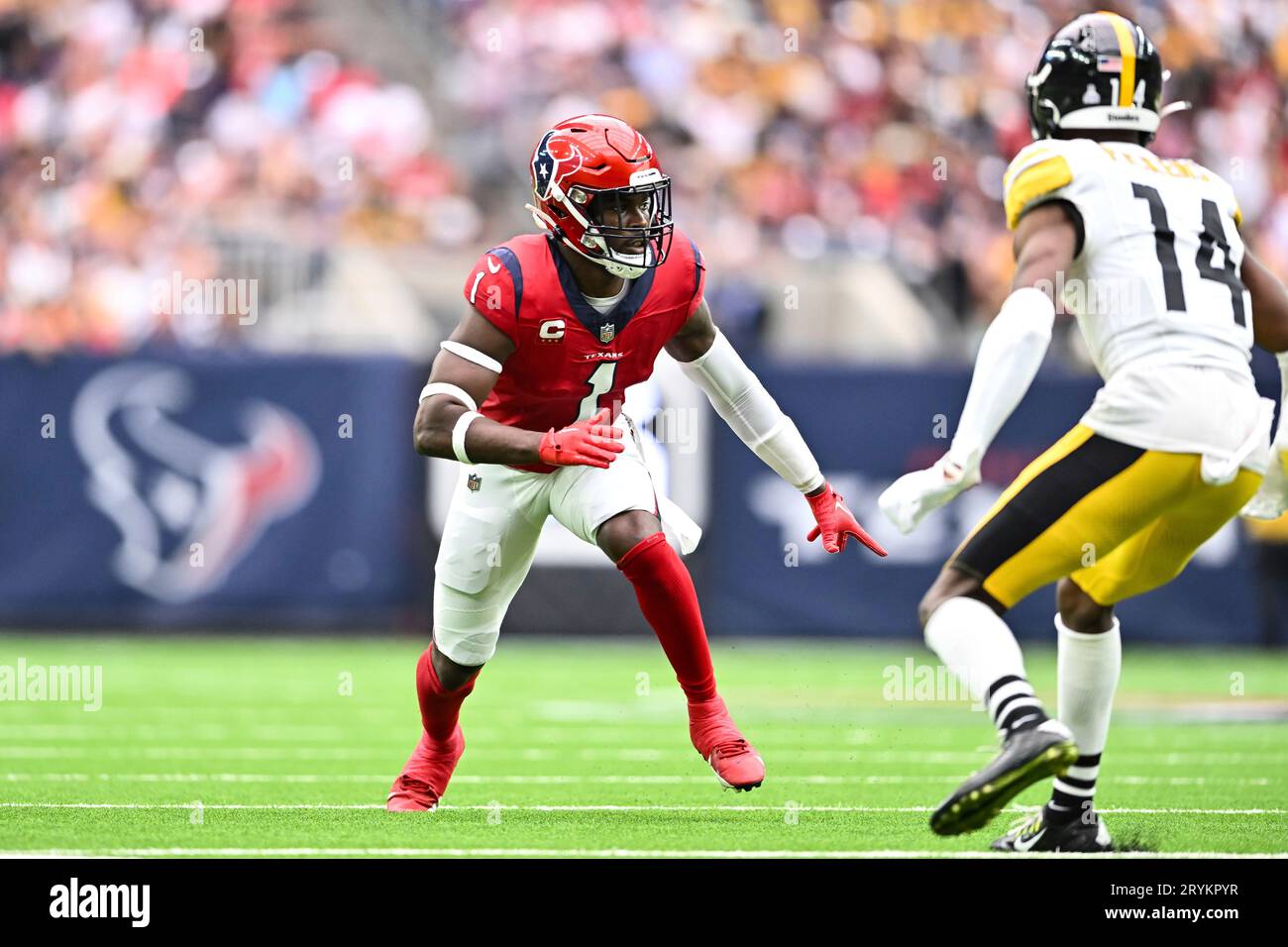 Houston Texans safety Jimmie Ward (1) in action during first quarter of ...
