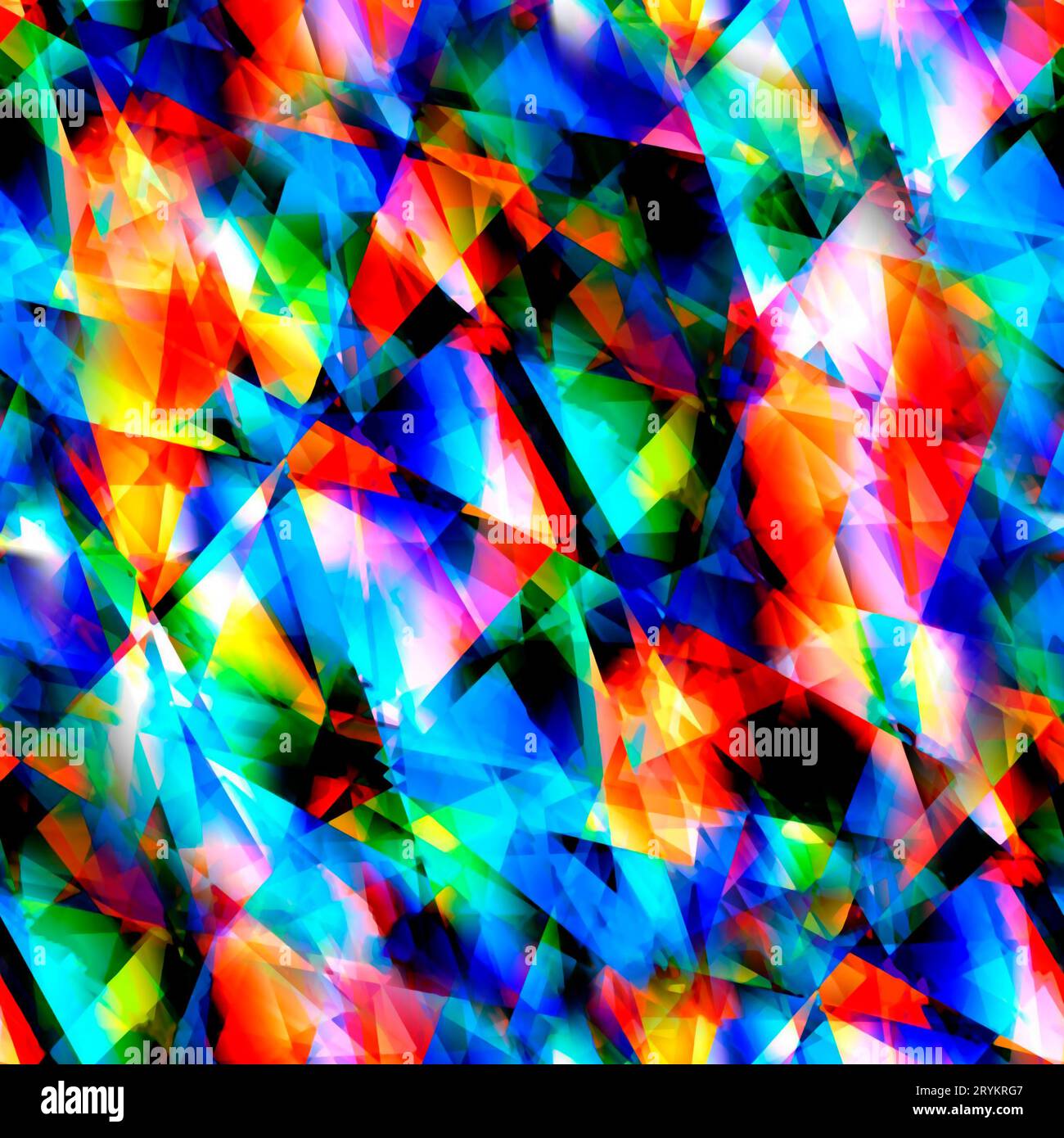 Beautiful stained glass pattern, fibonacci, polygons, technology, clean ...