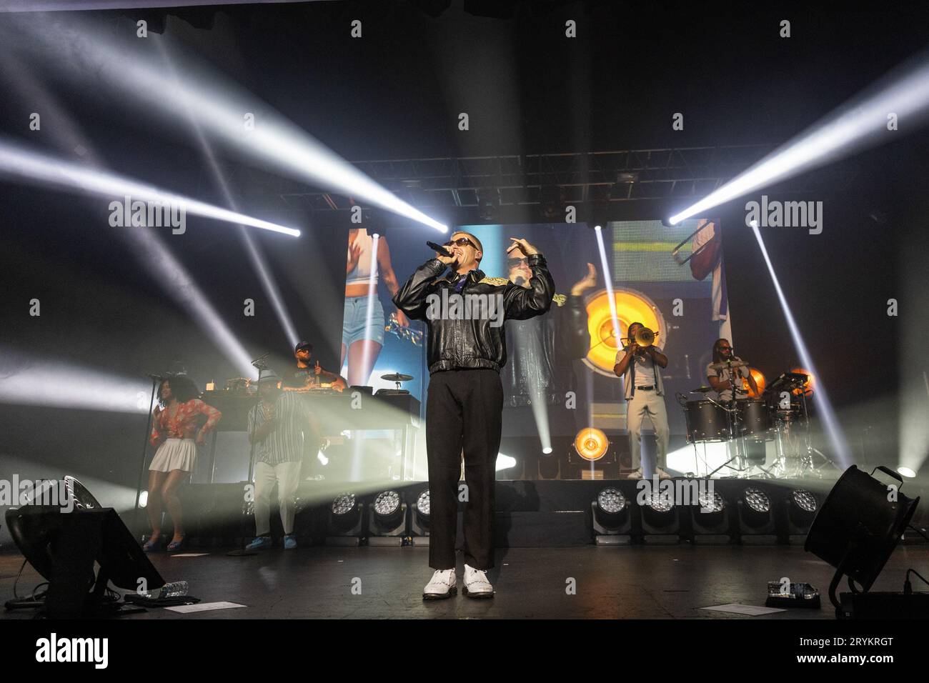 Milwaukee, USA. 30th Sep, 2023. Rapper Macklemore (Ben Haggerty) during ...