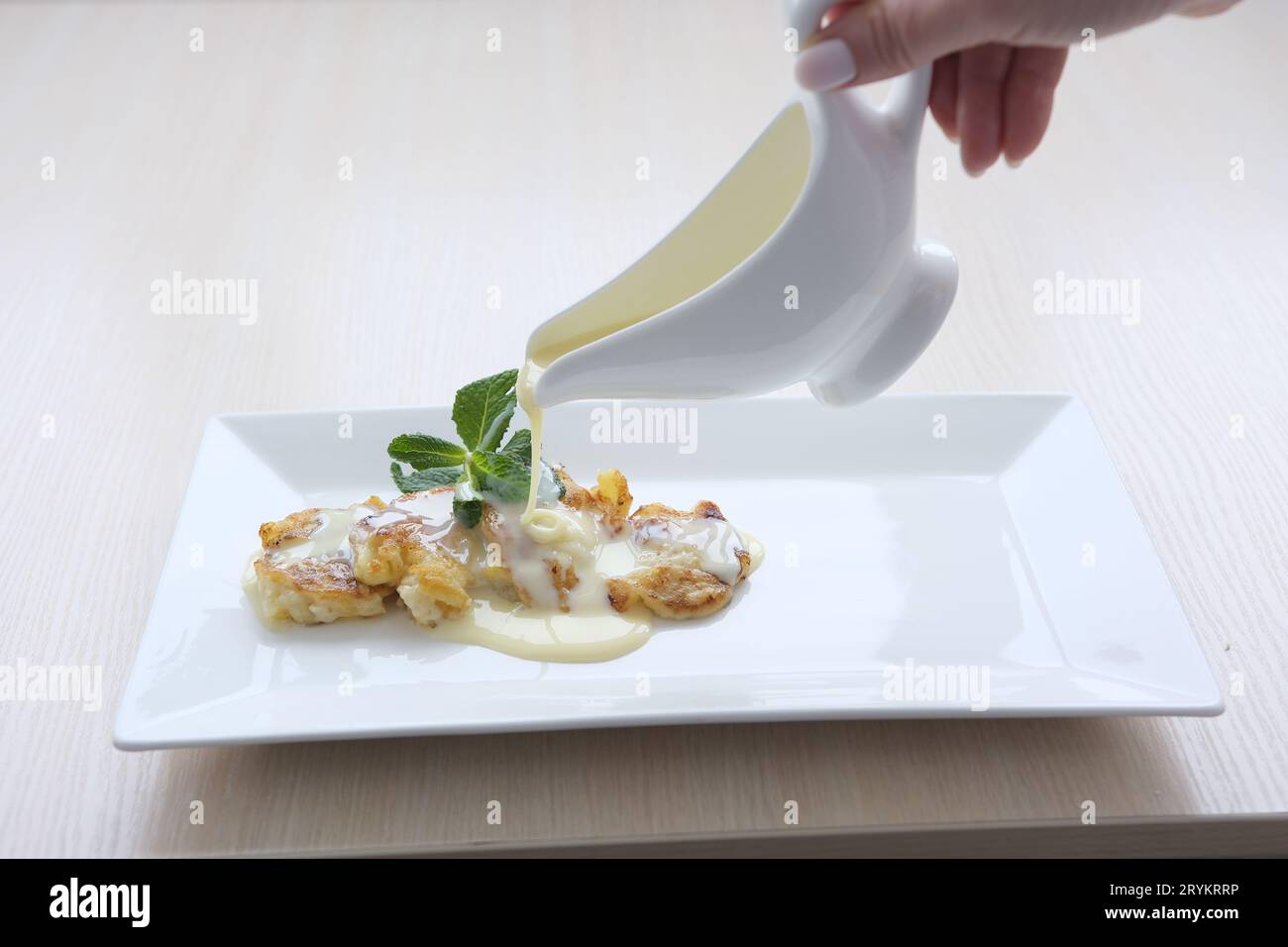 Slow motion pouring syrup on hi-res stock photography and images - Alamy