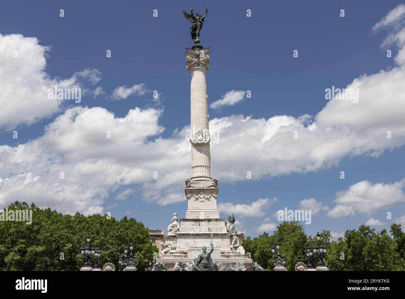 Bordeaux, France -June 6th 2019 - Landmarks in the center of Bordeaux ...
