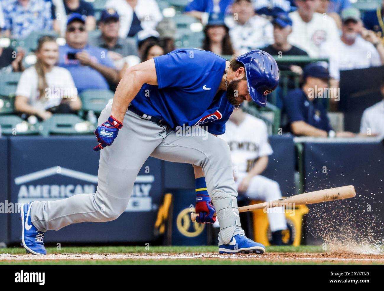 Milwaukee, United States. 01st Oct, 2023. Chicago Cubs third baseman ...
