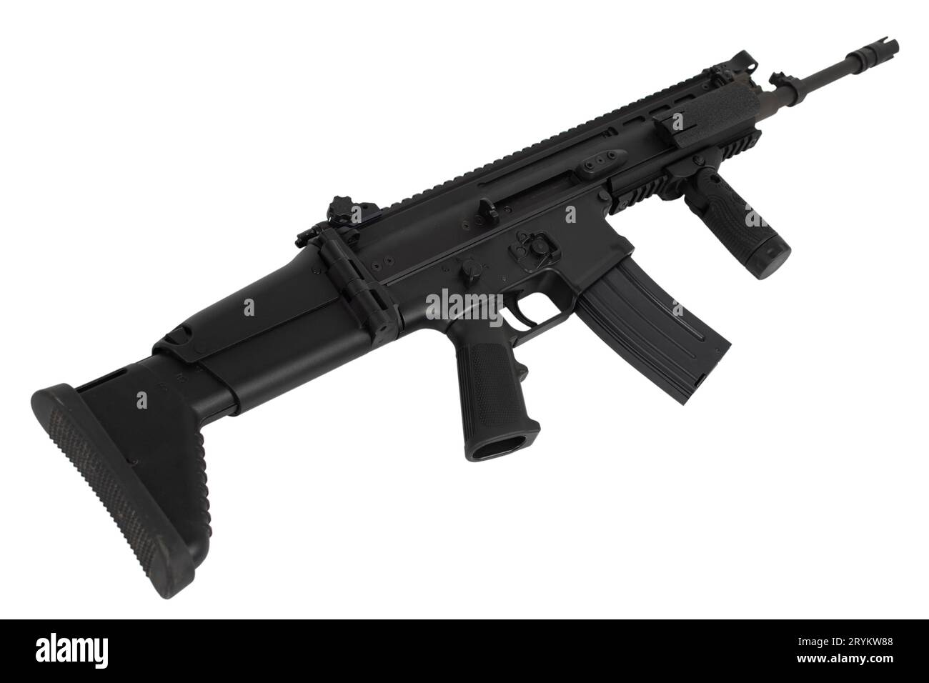 US Army assault rifle isolated on a white background Stock Photo - Alamy