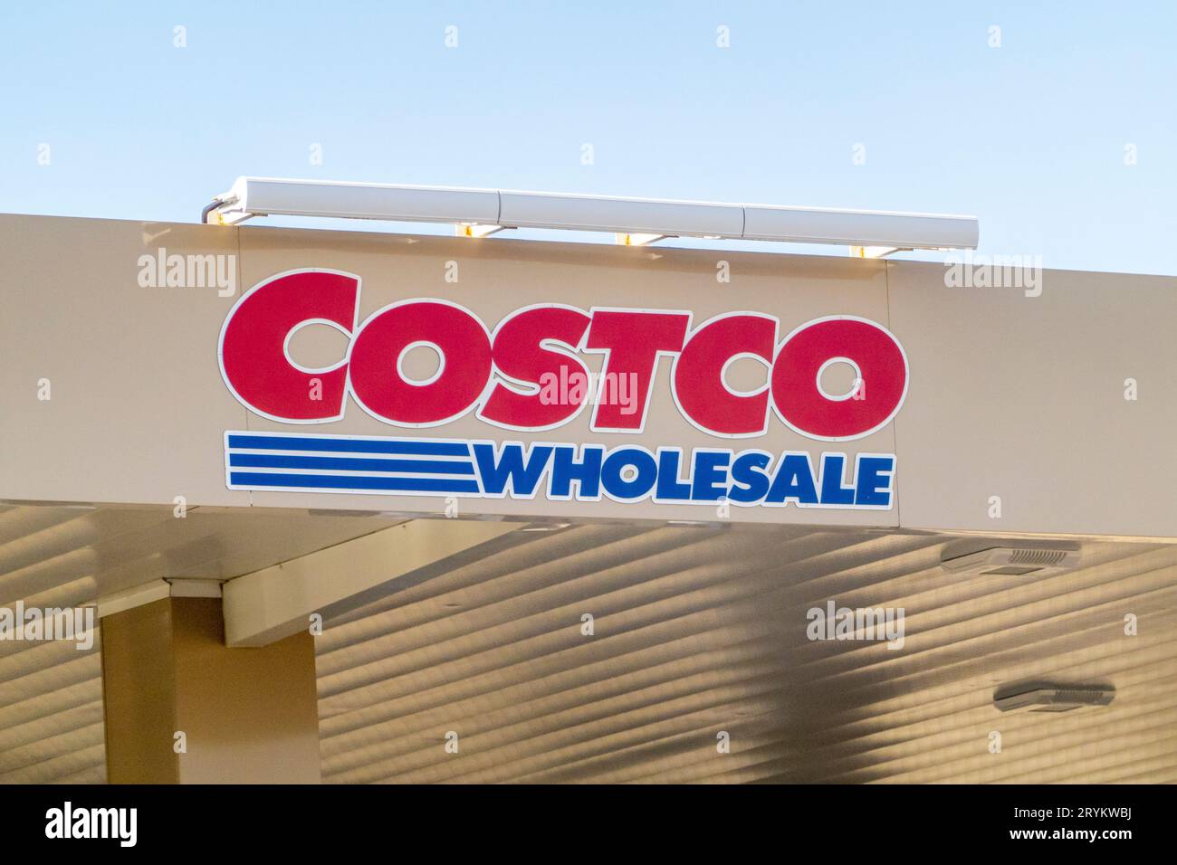 Calgary, Alberta. Canada. May 3, 2023. A close up to a Costco Wholesale ...