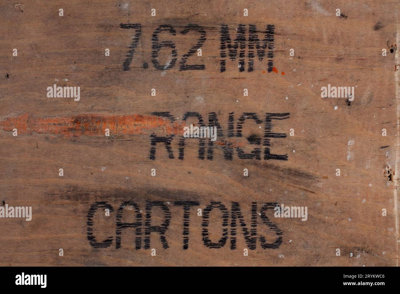 wood texture background from army ammunition wooden crate with type and ...