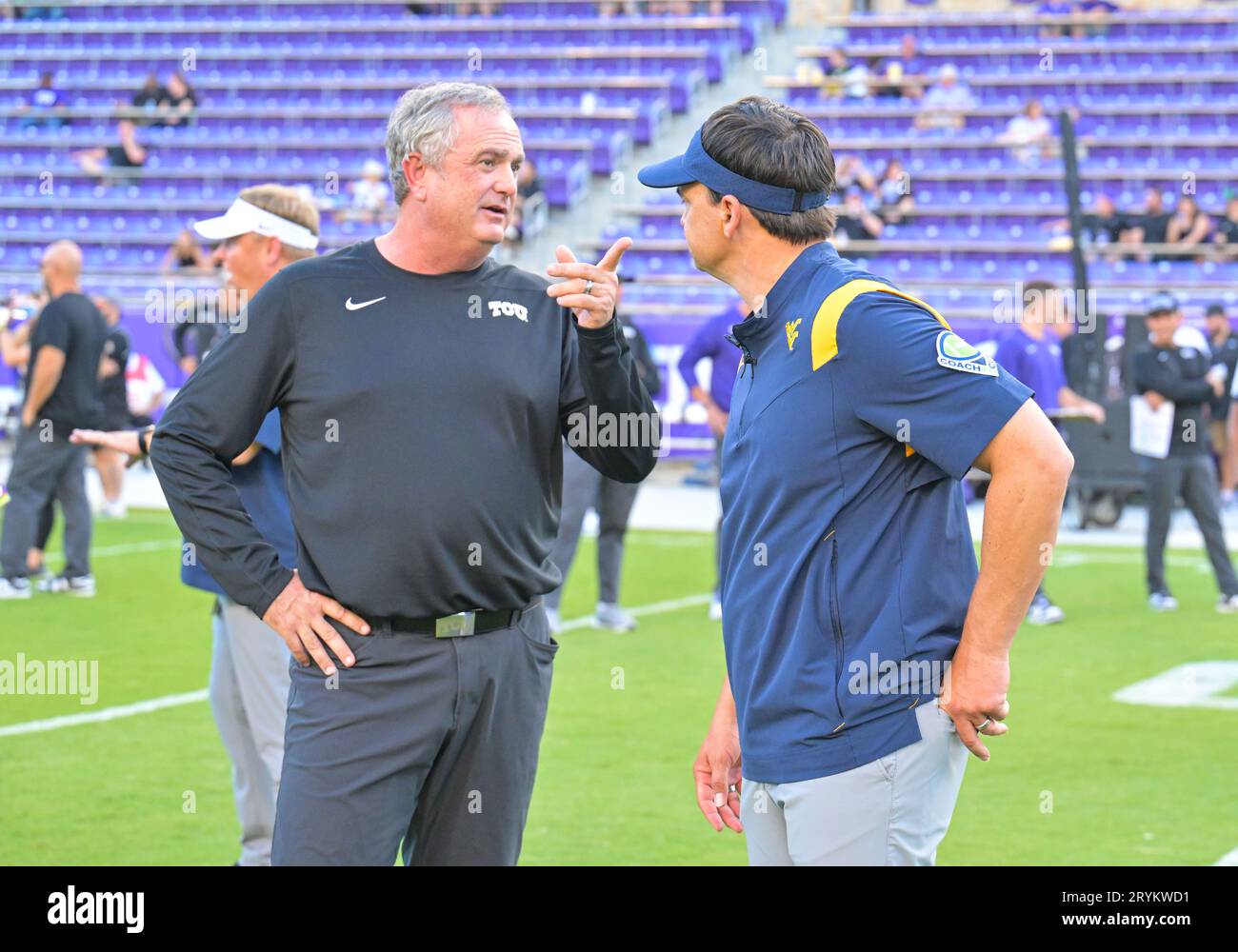 Fort Worth, Texas, USA. 30th Sep, 2023. West Virginia Mountaineers head ...