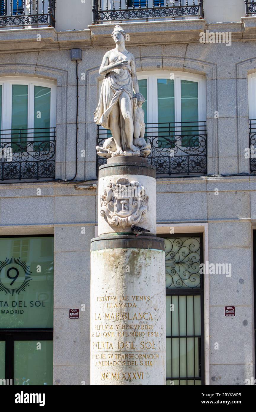 MADRID, SPAIN - JULY 8, 2023: The La Mariblanca, Gate of the Sun is ...