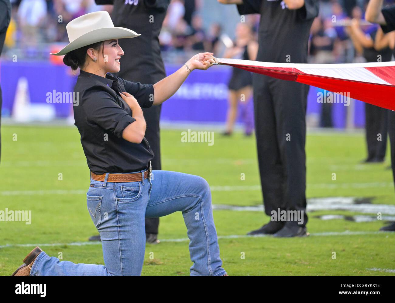 Fort Worth, Texas, USA. 30th Sep, 2023. TCU Horned Frogs rangers during ...