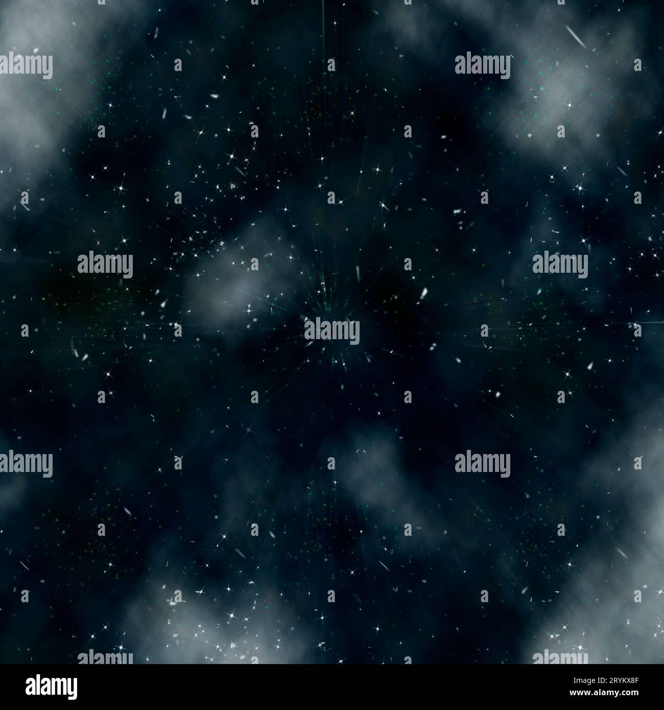 Abstract starry Space with shining star dust and nebula. Realistic ...