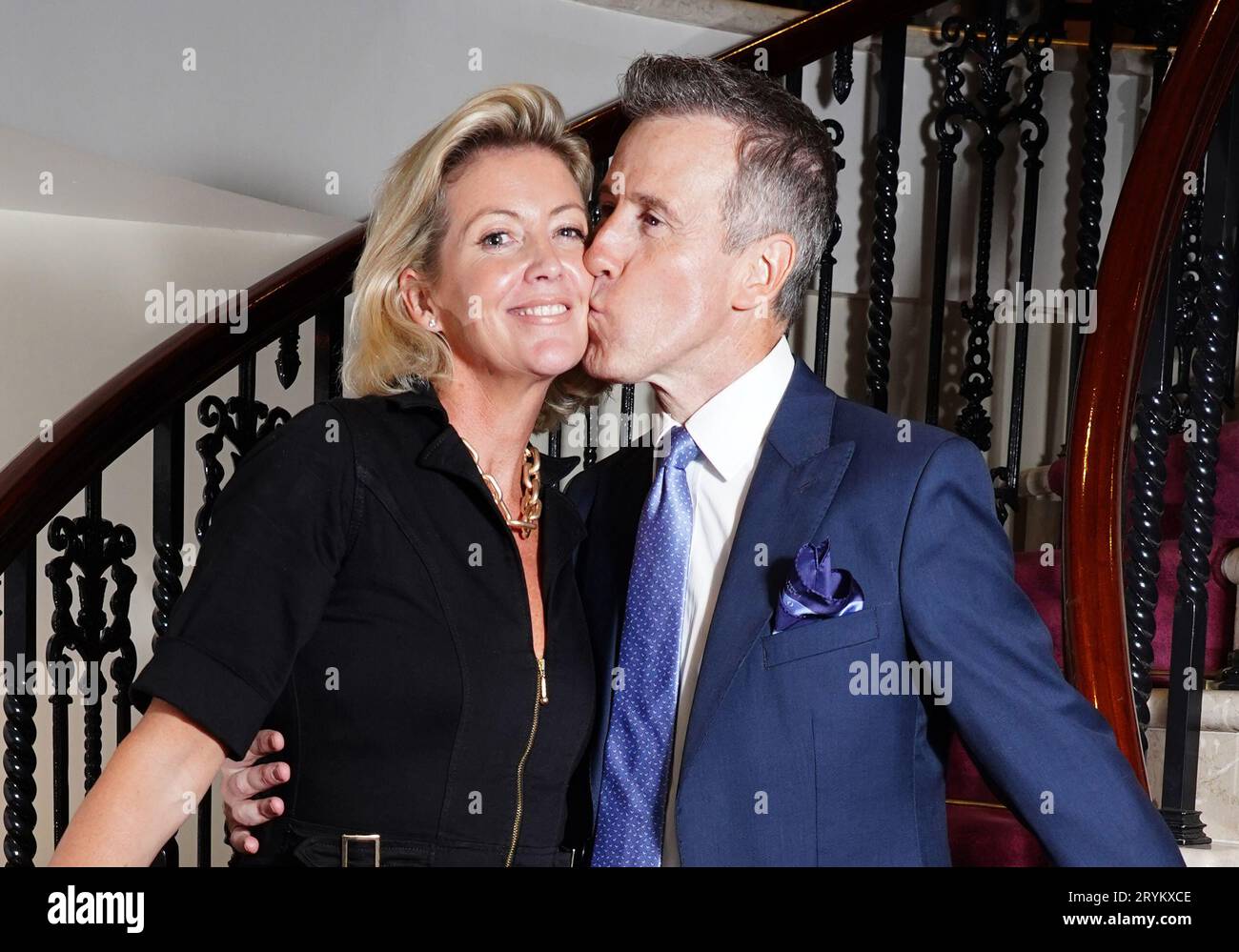 Anton du Beke with his wife Hannah Summers, attending the aftershow party following the first ...