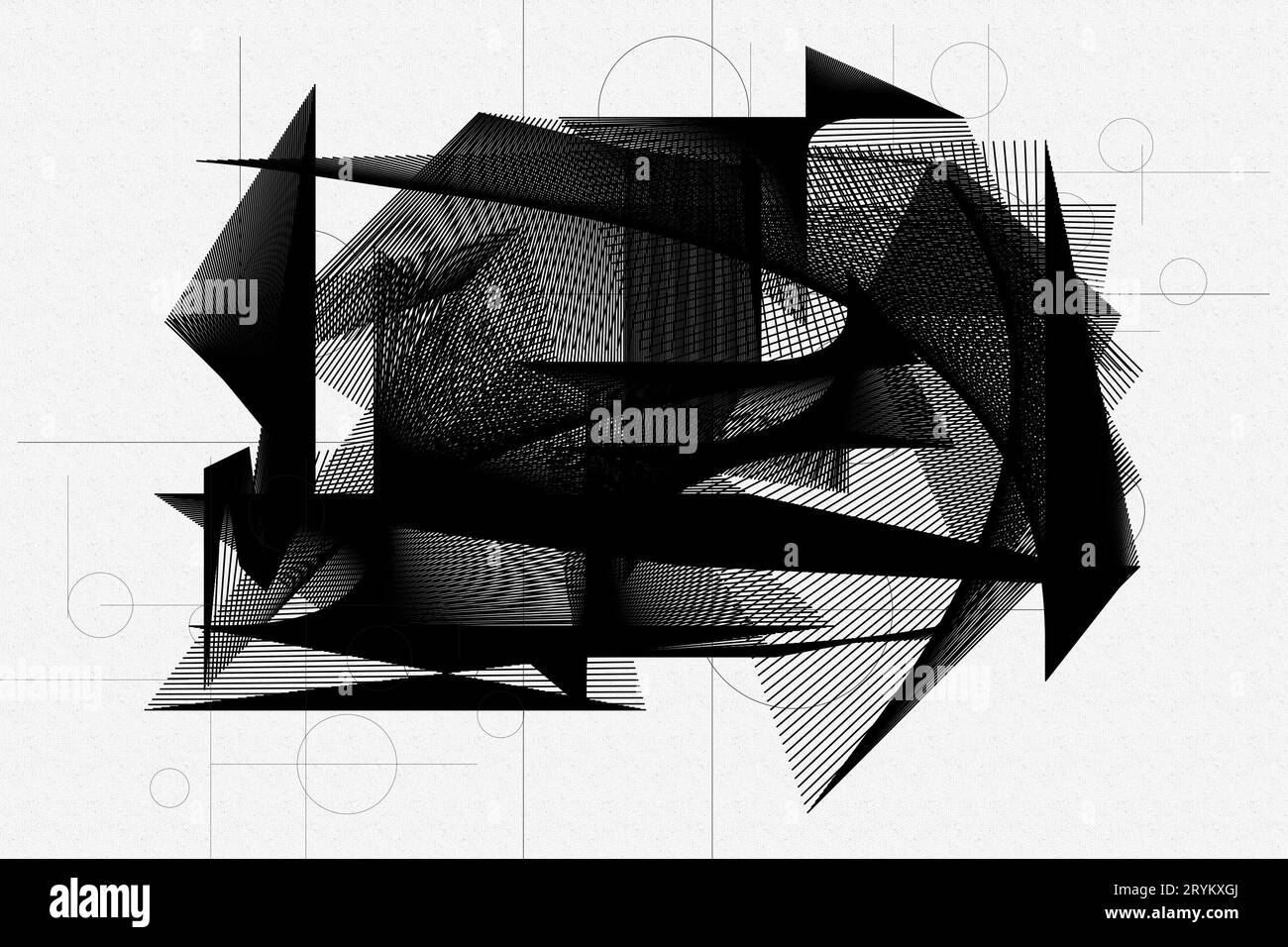 Blend of colorful lines Black and White Stock Photos & Images - Alamy