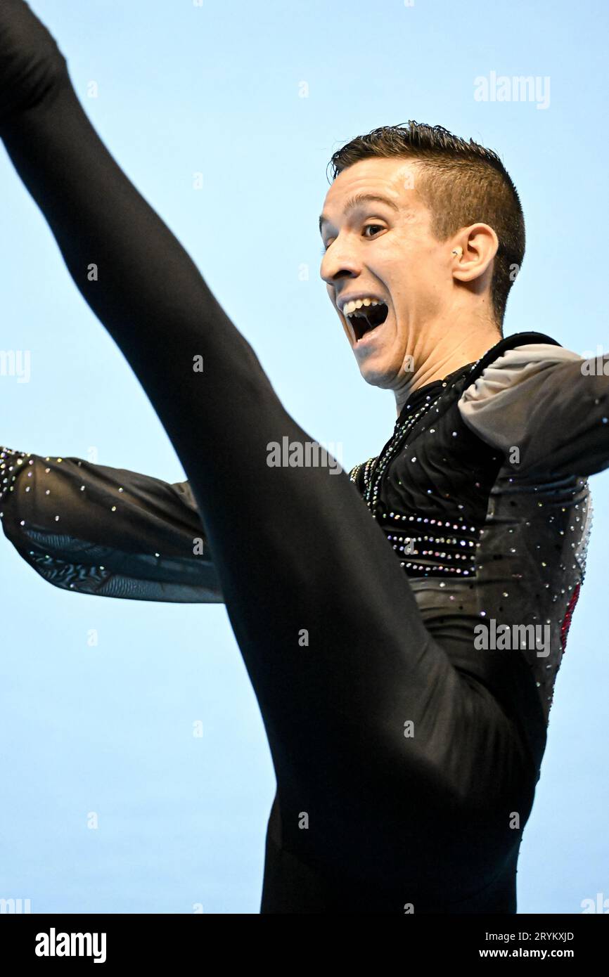 Kilian GOMIS (ESP), during Senior Men, Long Program, at the Artistic Skating World Championships ...