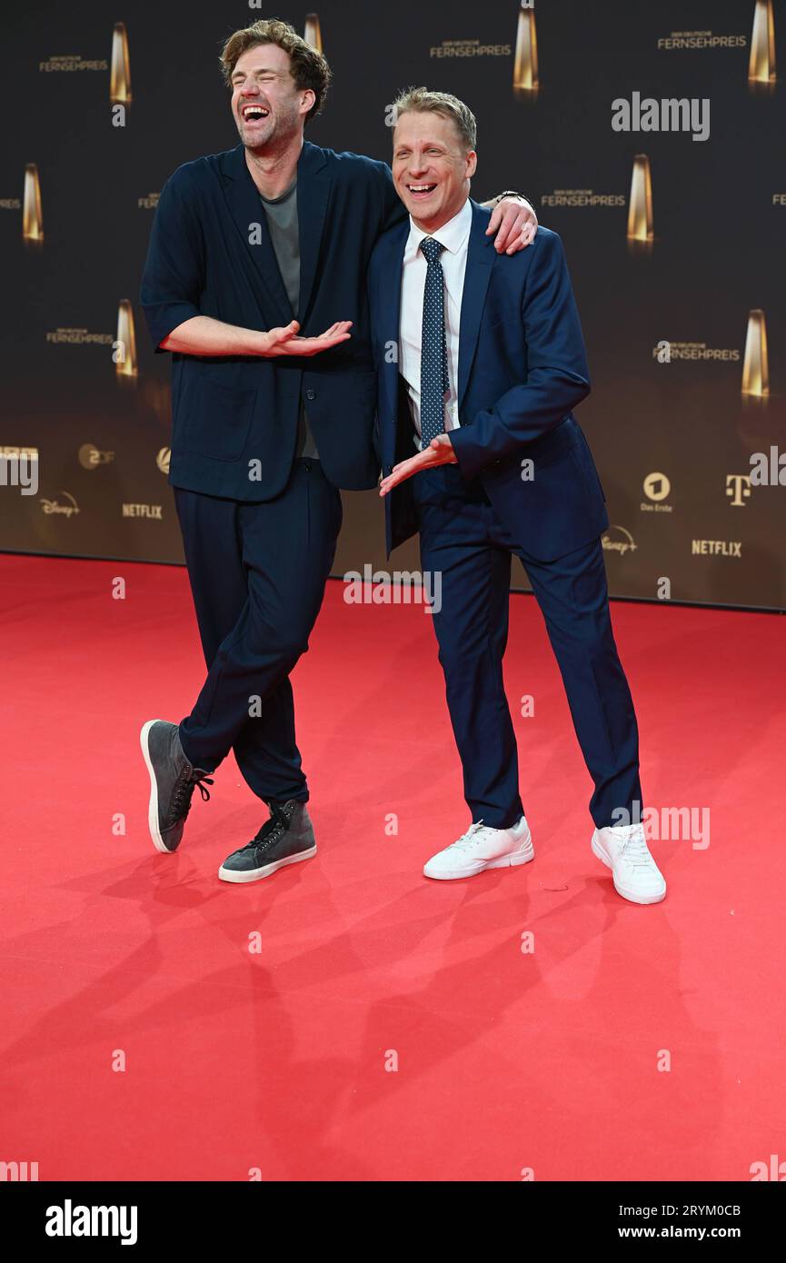 Schauspieler Luke Mockridge und Olver Pocher, l-r, kommt zur Gala und ...