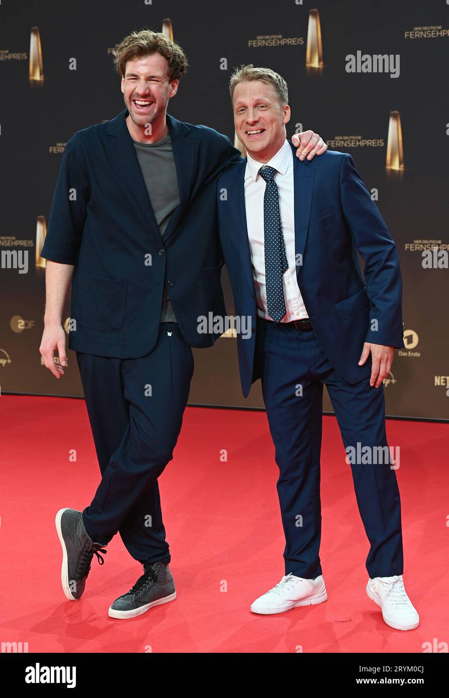 Schauspieler Luke Mockridge und Olver Pocher, l-r, kommt zur Gala und ...