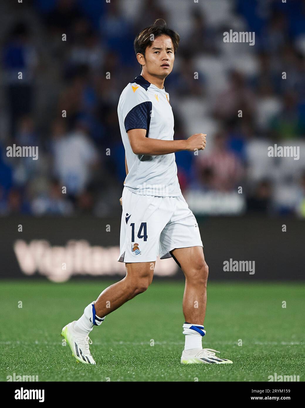 Takefusa Kubo of Real Sociedad in action during the La Liga EA Sports ...
