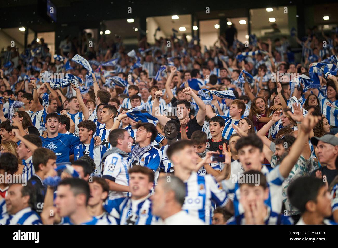 Real sociedad reale arena fans hi-res stock photography and images - Alamy