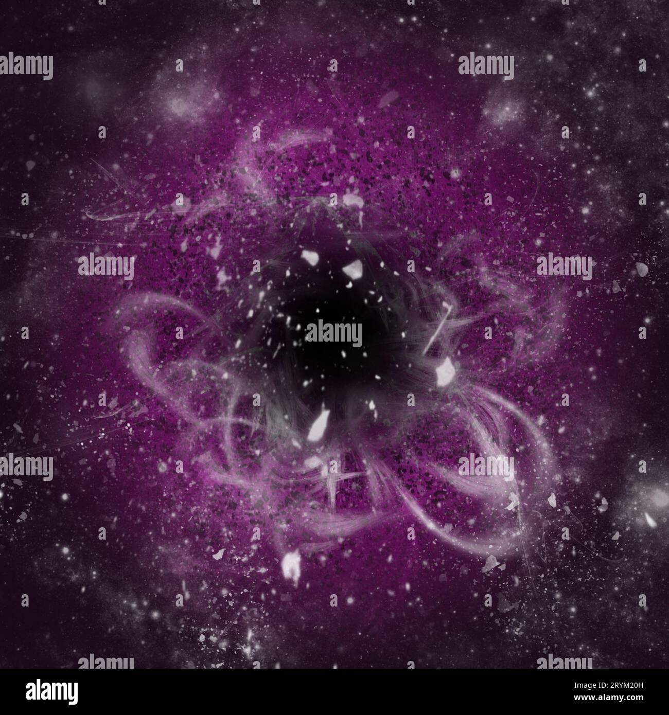 Stars of a planet and galaxy in a free space Elements of this image ...