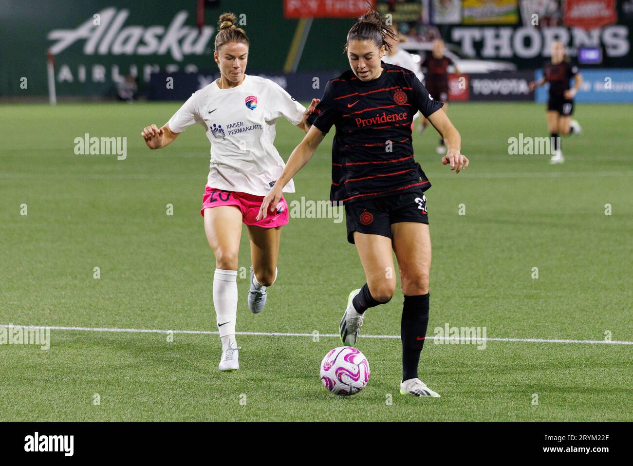 Portland, USA. 30th Sep, 2023. The Wave's Christen Westphal (20 ...