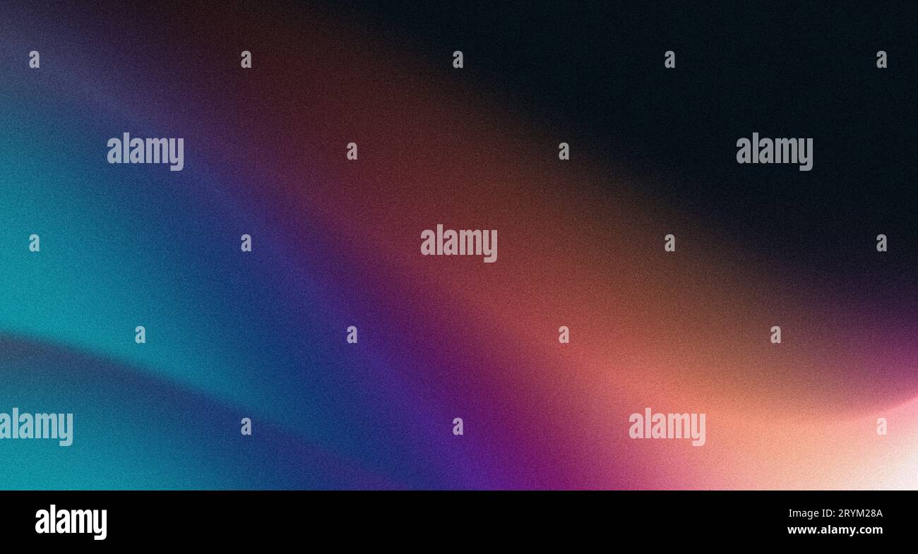 Blue orange purple black grainy gradient dark noise texture background ...
