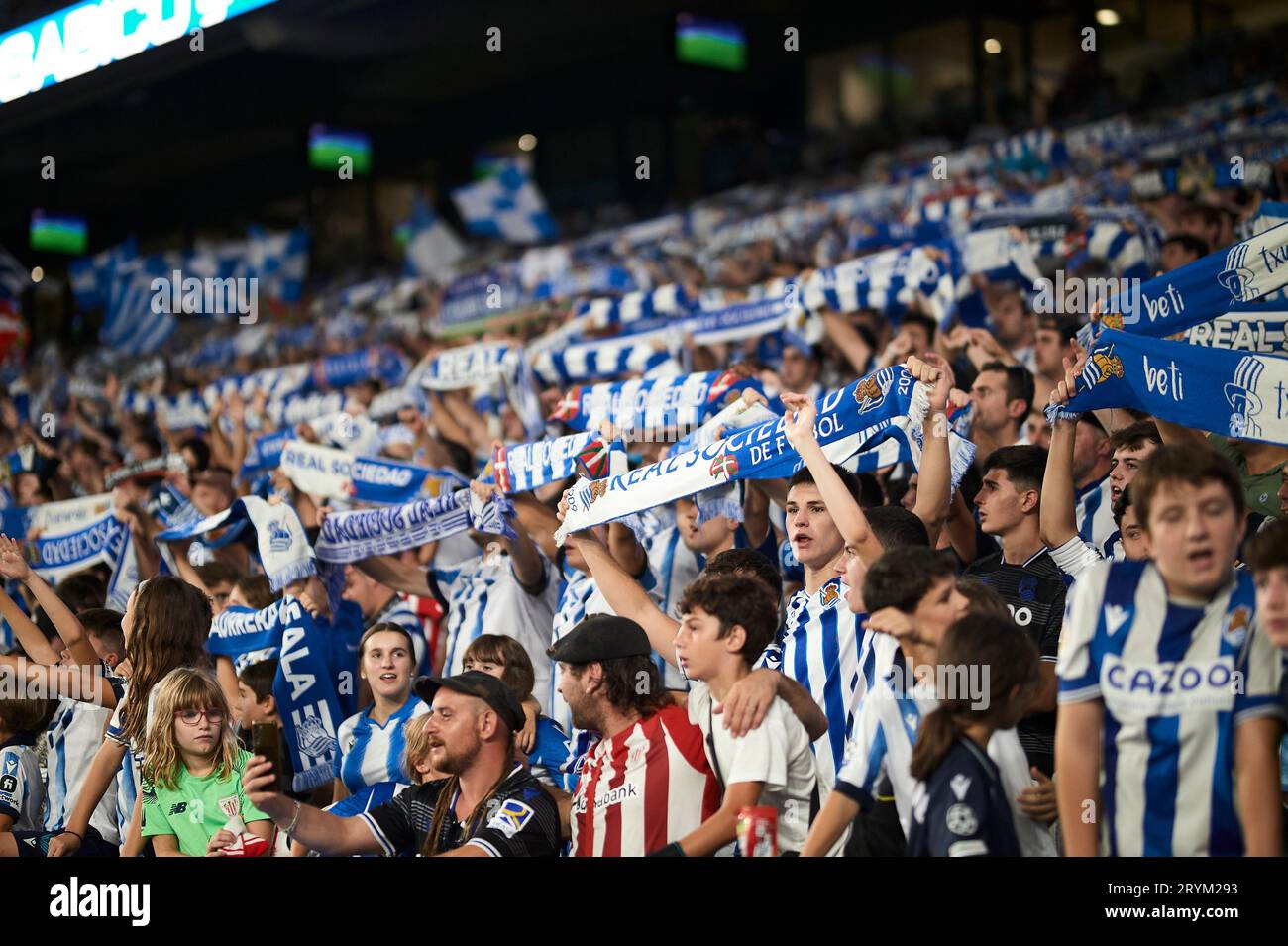 Real sociedad reale arena fans hi-res stock photography and images - Alamy