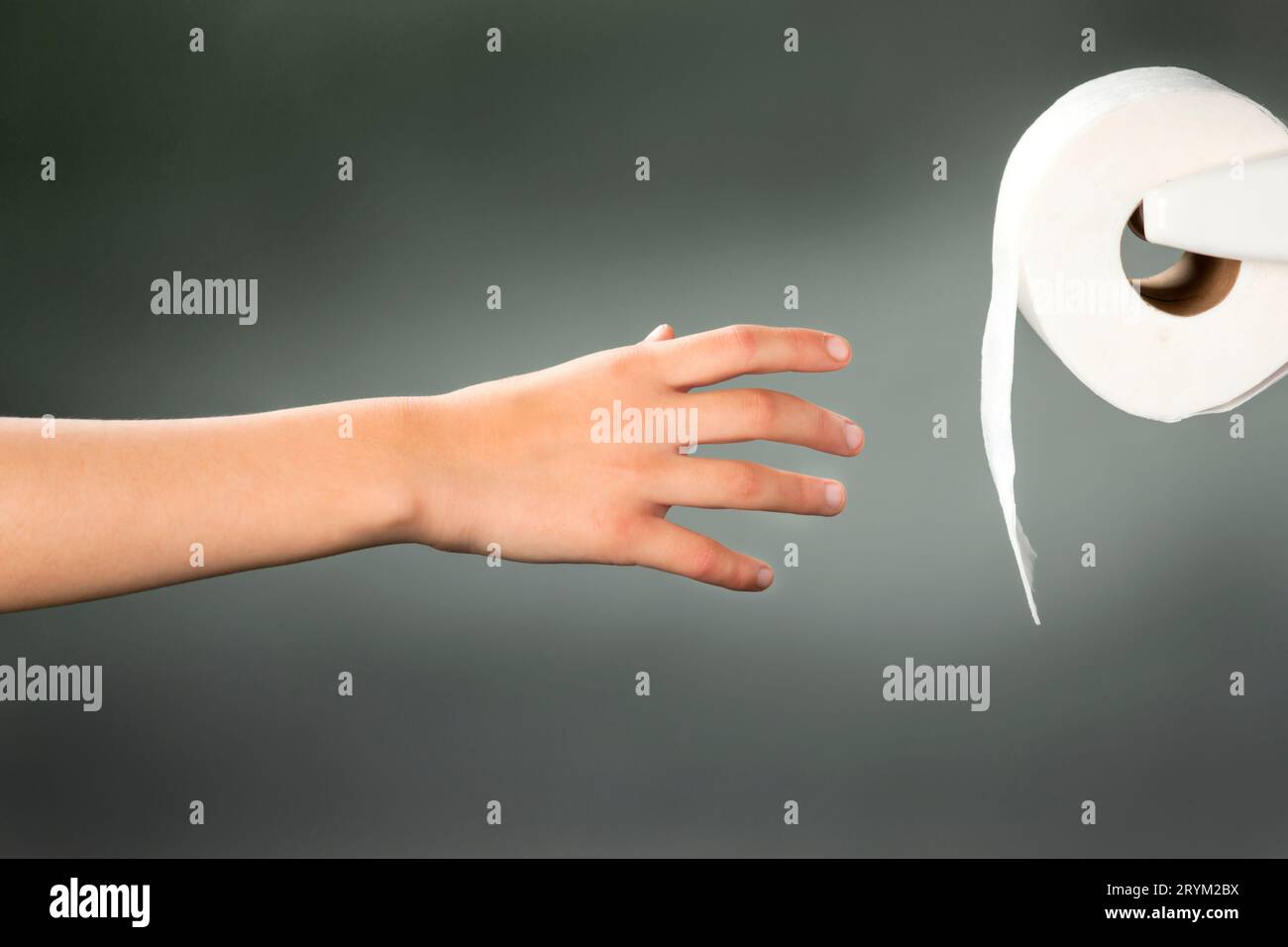 Hand toilet paper hygiene hi-res stock photography and images - Alamy