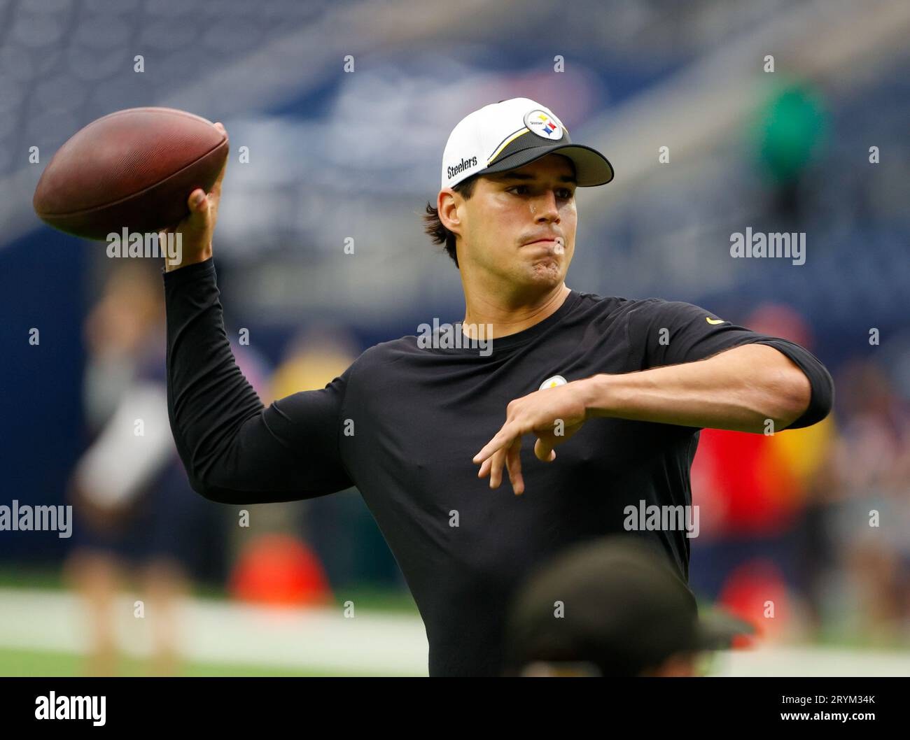 Houston, Texas, USA. October 1, 2023: Steelers quarterback Mason ...