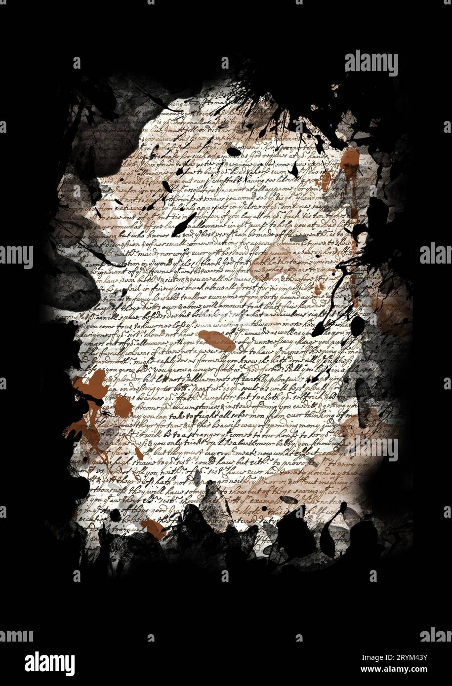 Water damaged paper hi-res stock photography and images - Alamy