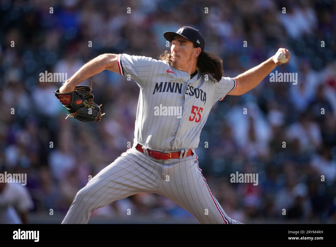 Minnesota Twins relief pitcher Kody Funderburk works against the ...
