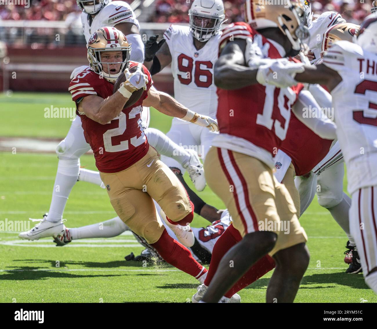 Christian mccaffrey 49ers hi-res stock photography and images - Alamy