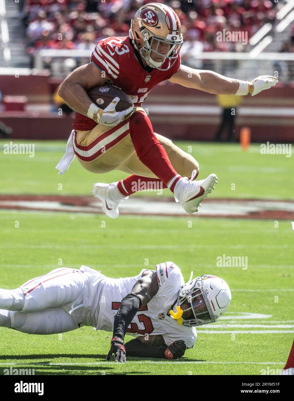 Christian mccaffrey 49ers hi-res stock photography and images - Alamy